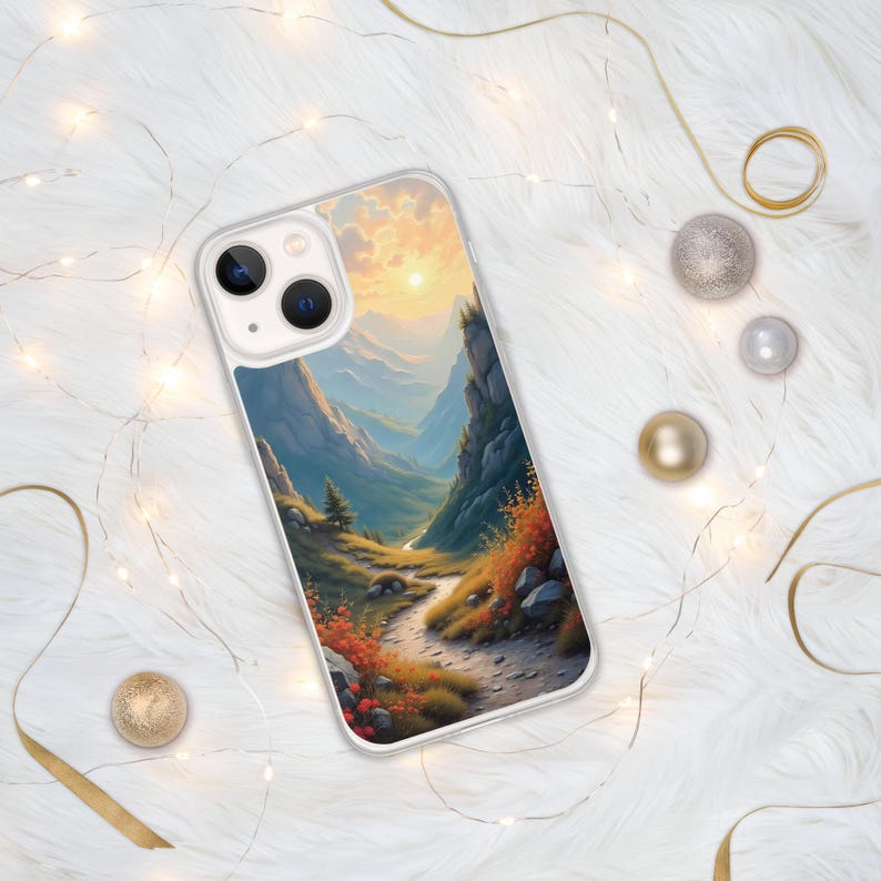 Pattern A Aesthetic Landscape Scenery, Phone Case Clear Case for Iphone ...