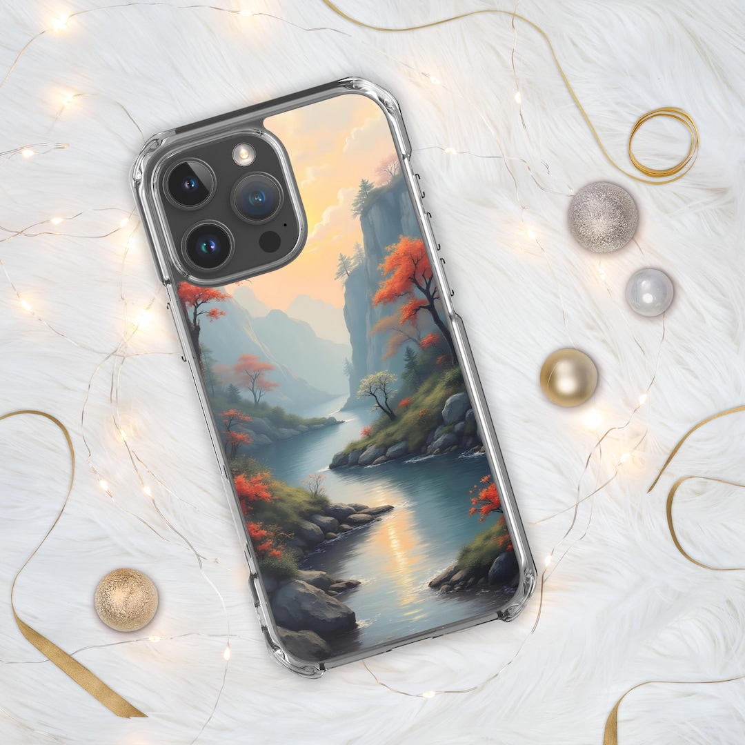 Pattern A Aesthetic Landscape Scenery, Phone Case Clear Case for Iphone ...