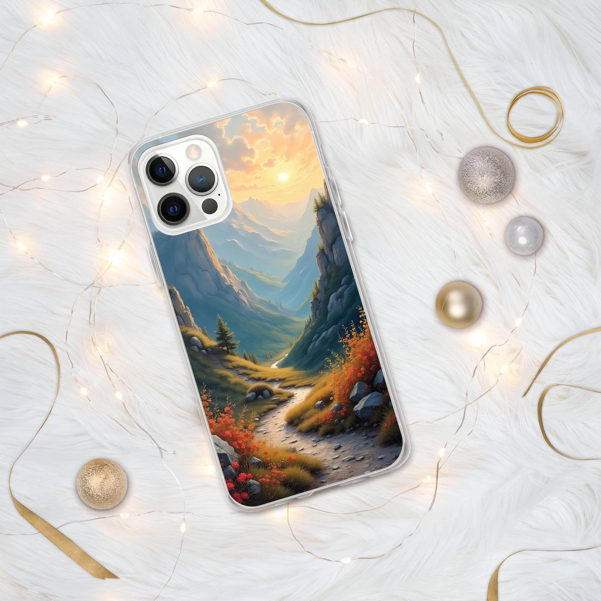 Pattern A Aesthetic Landscape Scenery, Phone Case Clear Case for Iphone ...