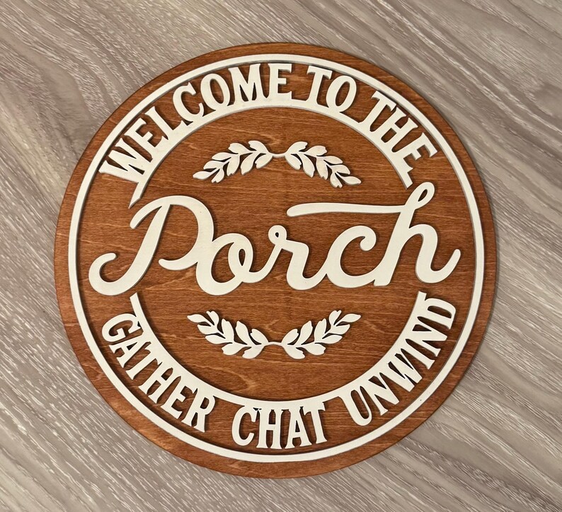Welcome to the Porch Sign - Etsy