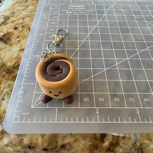 Polymer Clay Jellycat Cinnamon Roll Keychain - Etsy
