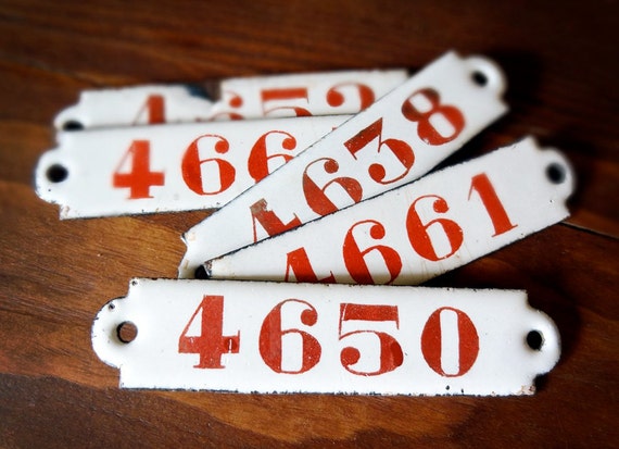 numbers curated by confessions of a design geek on Etsy