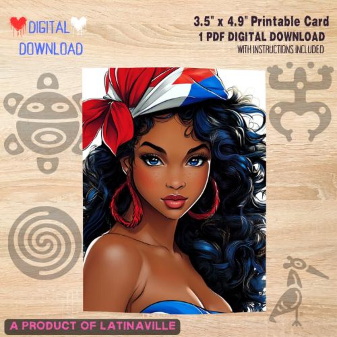 TAINO WOMAN CARTOON - Etsy