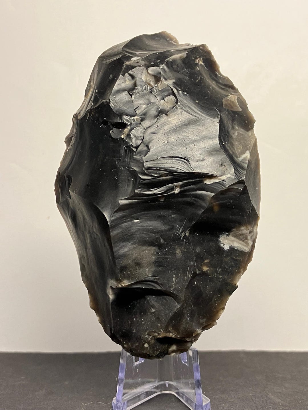 Stone Age Eliptical Hand Axe - Knapped With Prehistoric Techniques - Etsy