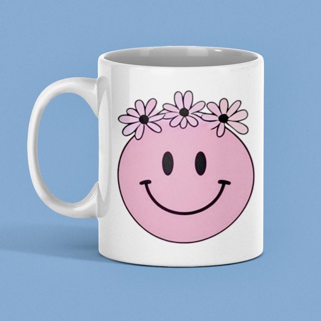 Smiley Face Mug Ceramic Coffee Tea Cup 11oz - Etsy Australia