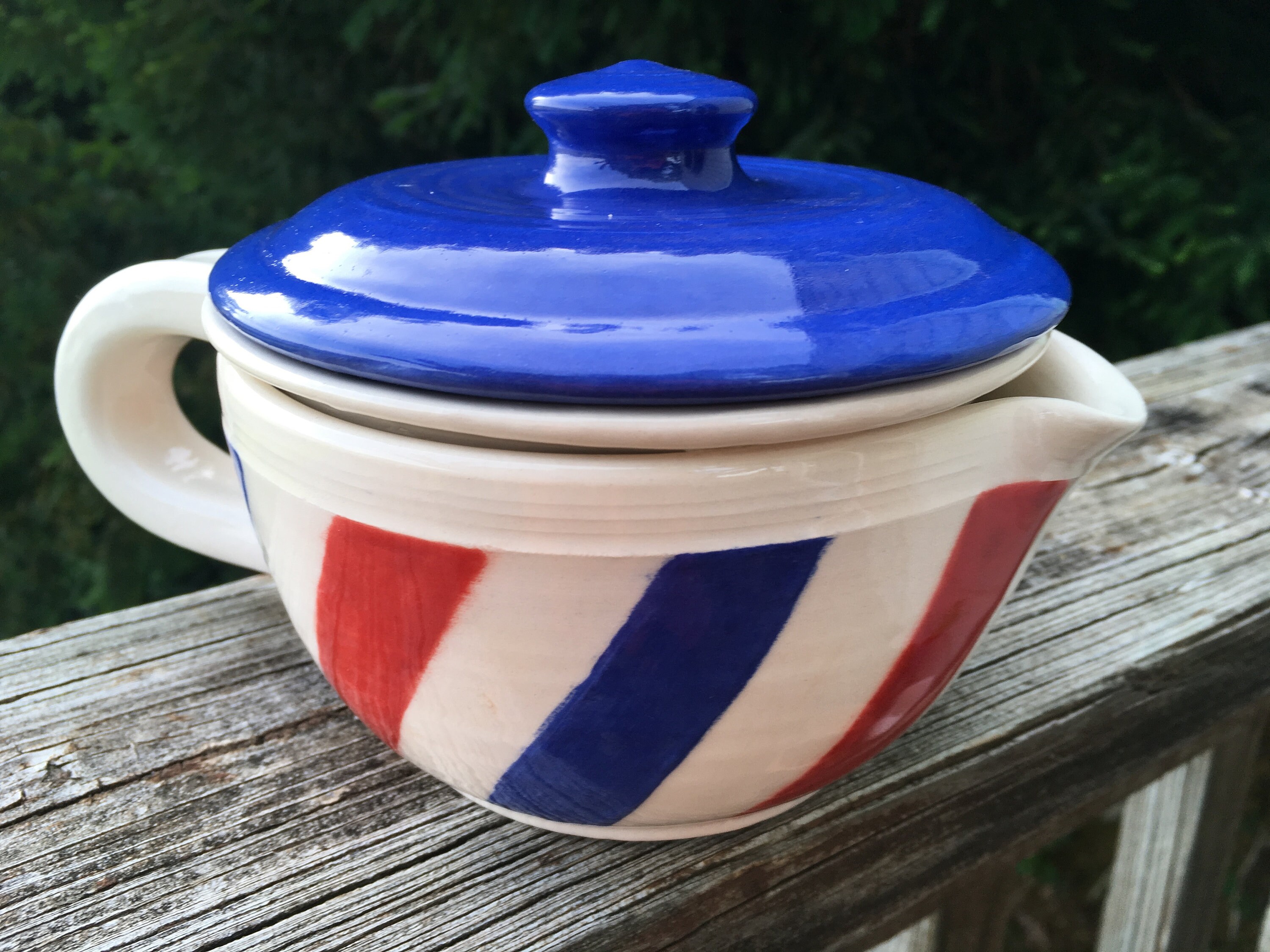 Barber Pole Shaving Scuttle With Lid - Etsy