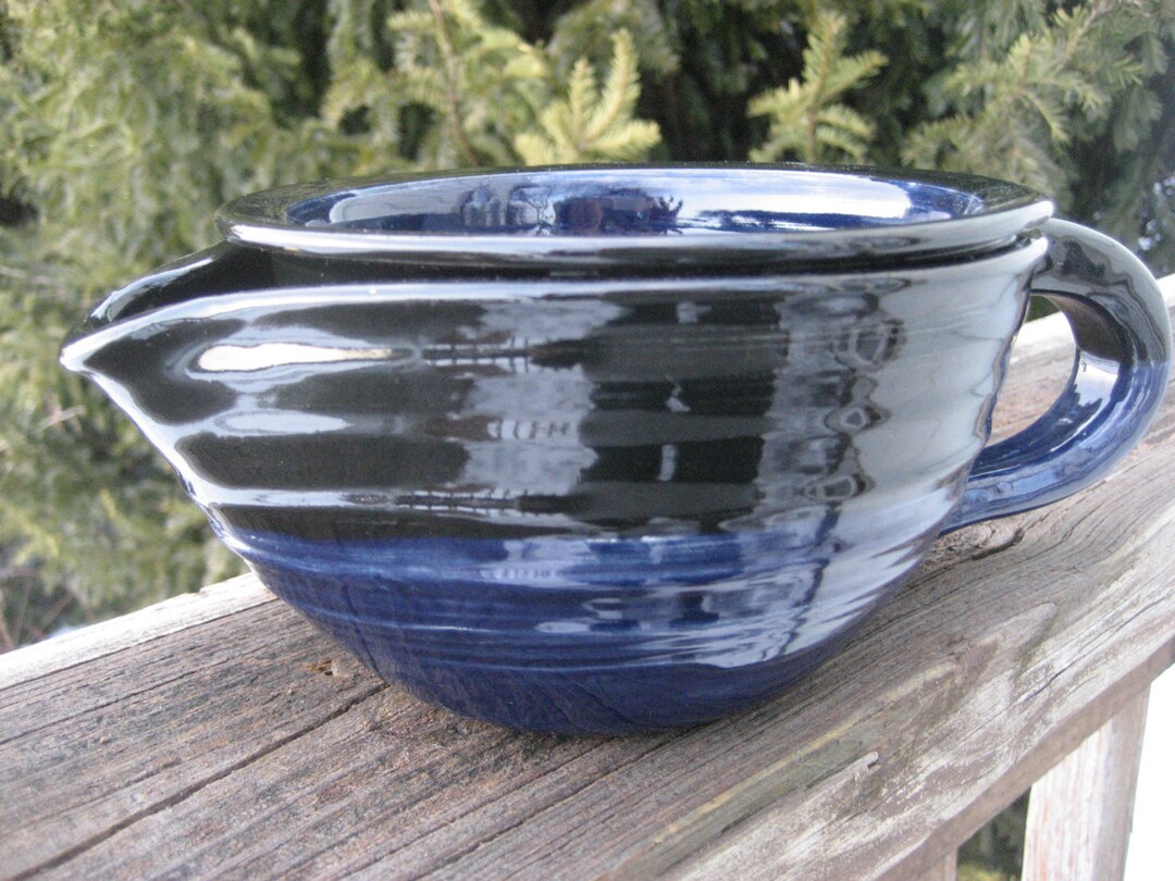 Shaving Scuttle Navy and Black - Etsy