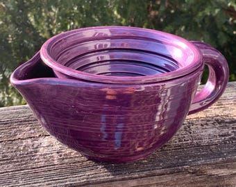 Shave Scuttle, Large, Stoneware, Handmade - Etsy