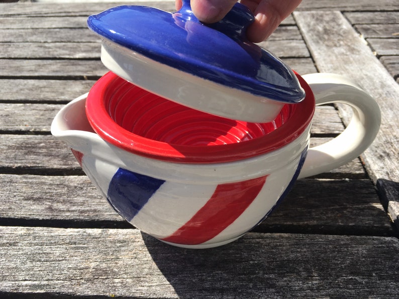 Barber Pole Shaving Scuttle With Lid - Etsy