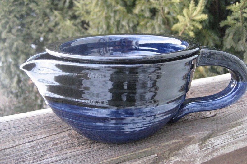 Shaving Scuttle Navy and Black - Etsy