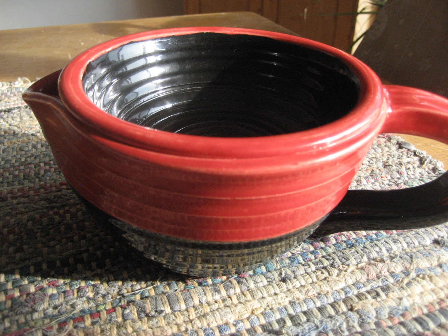 Shaving Scuttle Red and Black - Etsy
