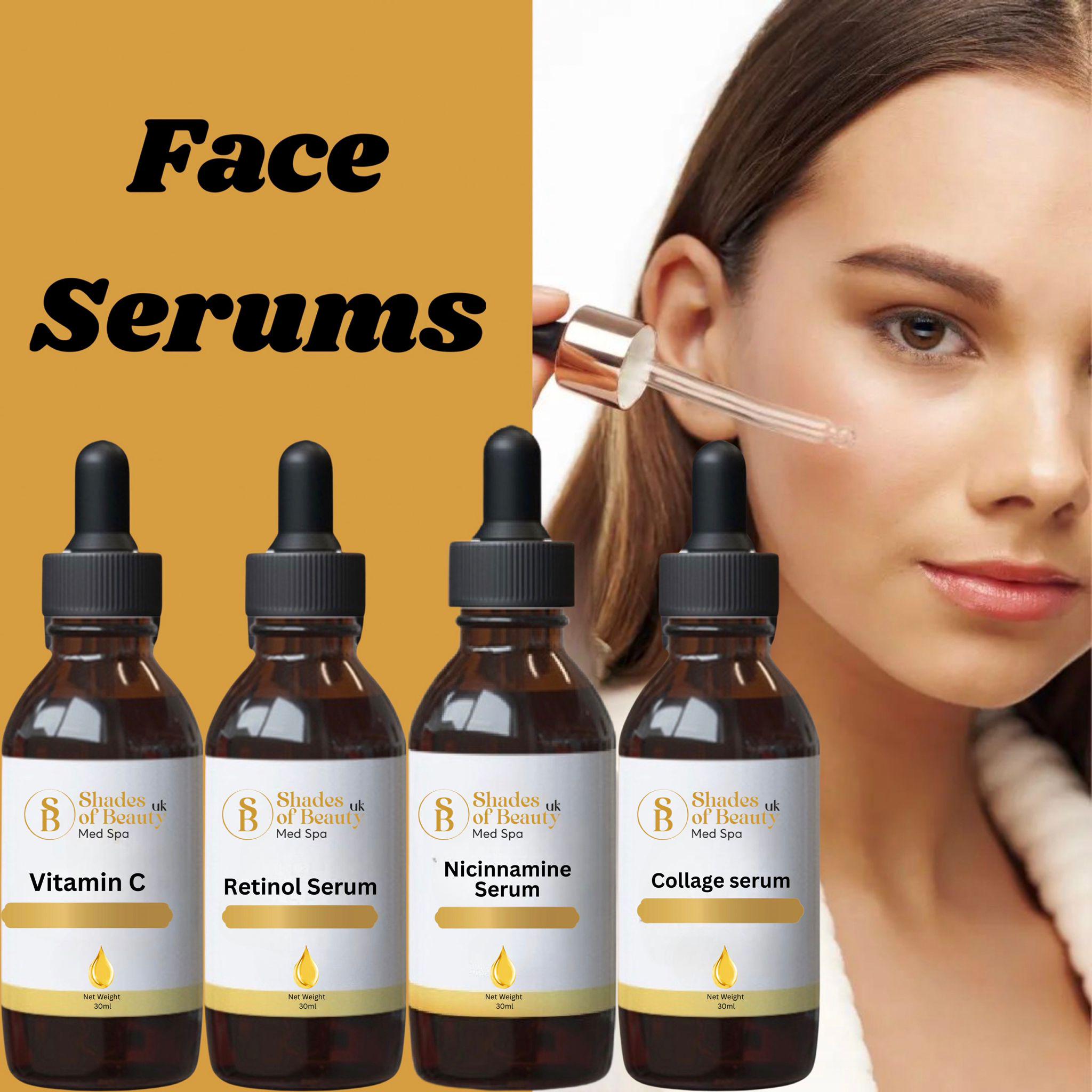 Active 30ml Face Serum, Vitamin C Glow Serum, Vitamin E Glow Face Serum ...