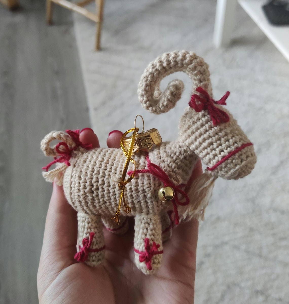 Yule Goat Crochet Christmas Ornament Pattern - Etsy
