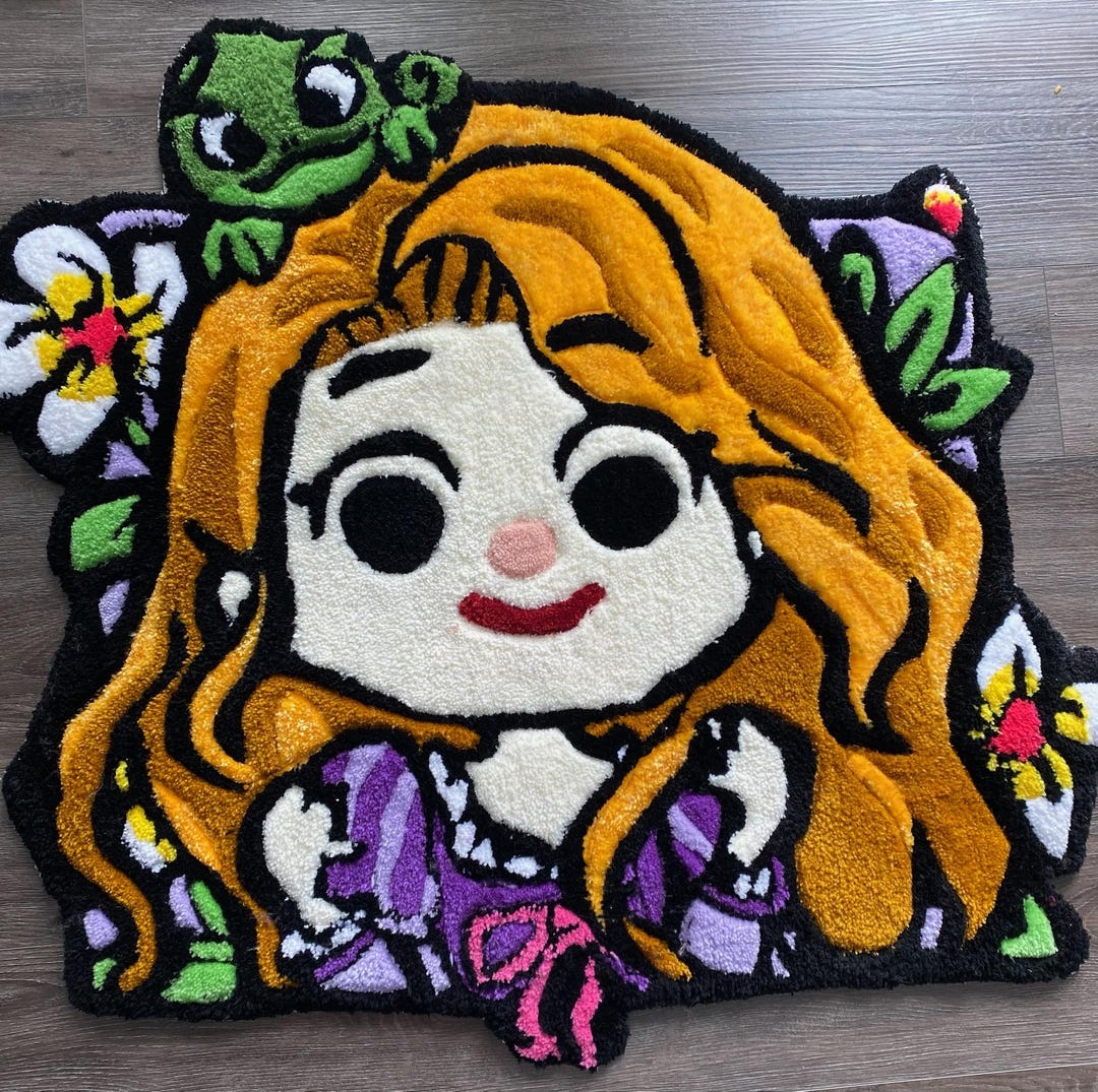 Rapunzel “tangled” Tufted Rug - Etsy
