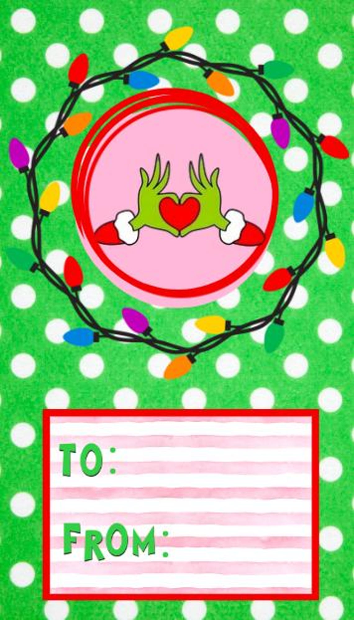 Grinch Themed Gift Tags for Your Christmas Holiday Packages - Etsy