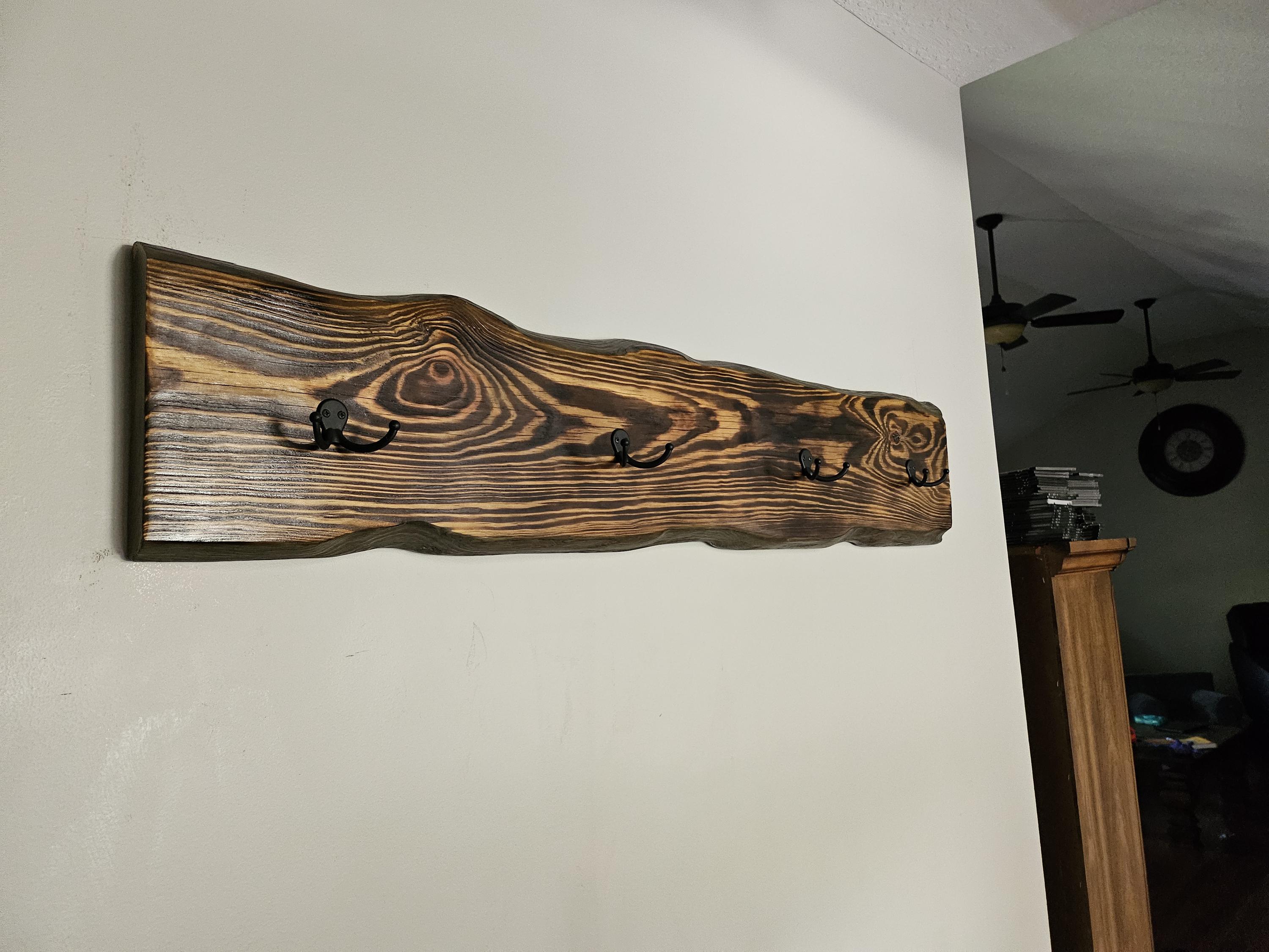 Live Edge Farmhouse Key/coat Hanger - Etsy