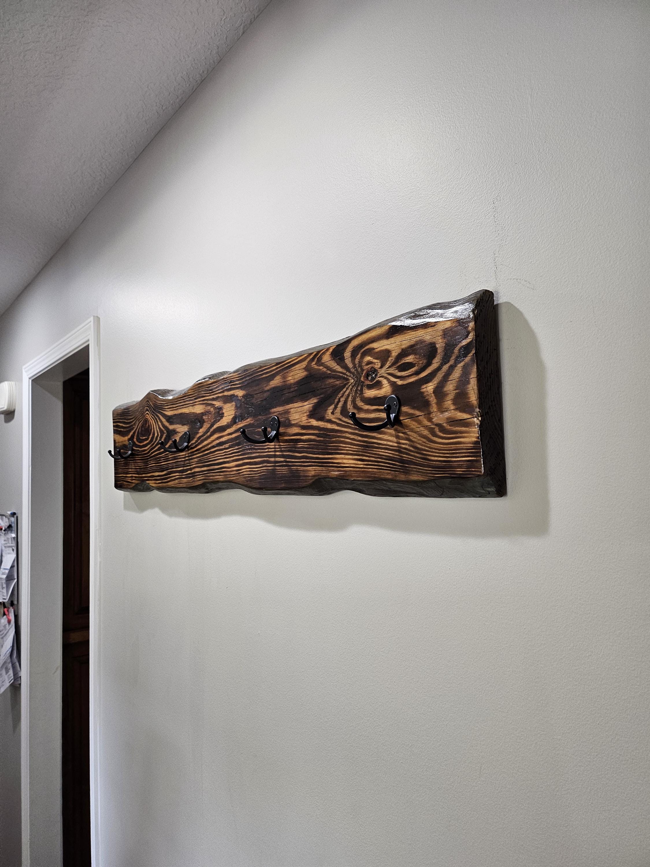 Live Edge Farmhouse Key/coat Hanger - Etsy