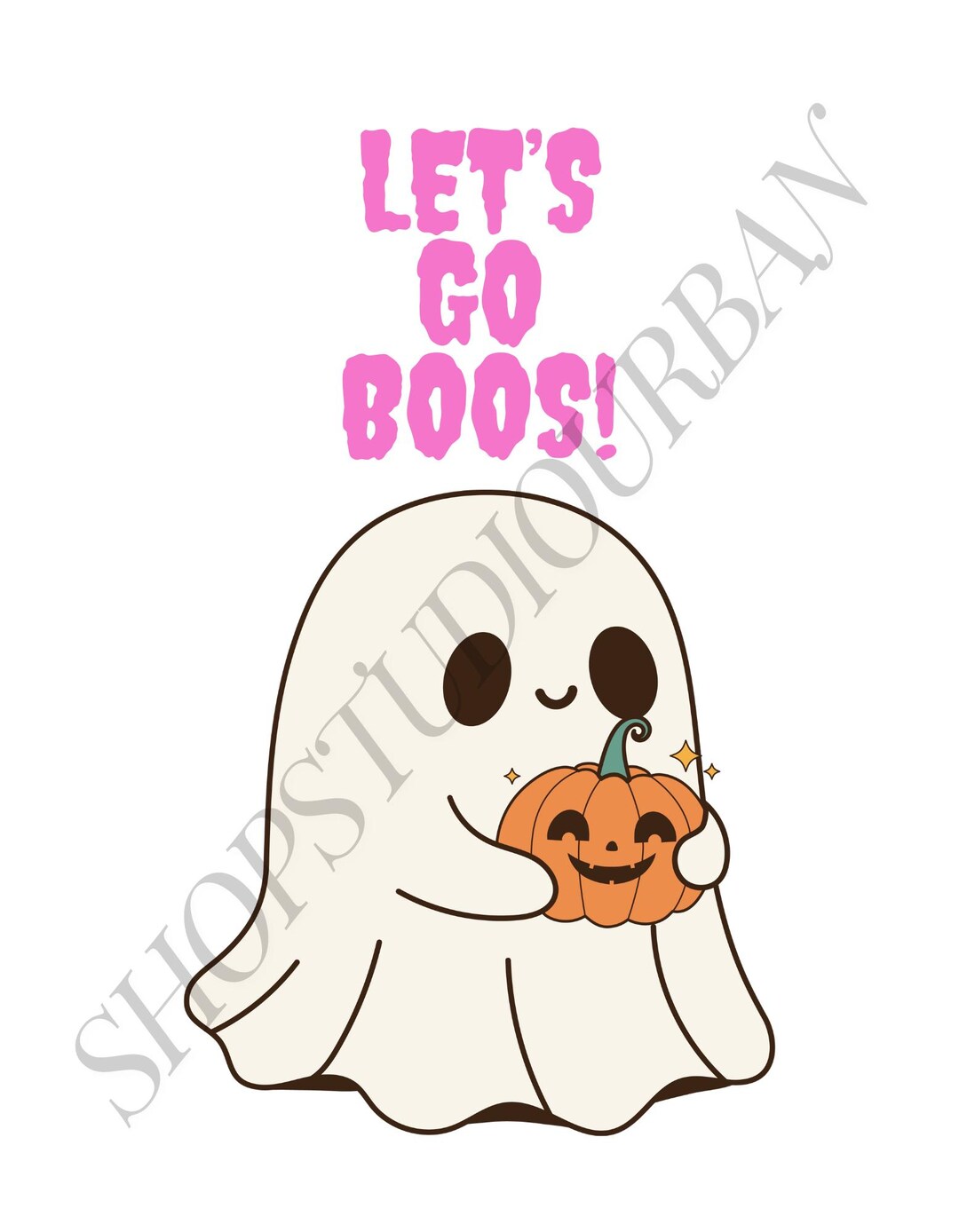 Lets Go Boos Png Instant Download Ghost Pumpkin Boo - Etsy