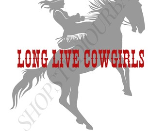 Long Live Cowgirls SVG, JPG, PNG Instant Download - Etsy