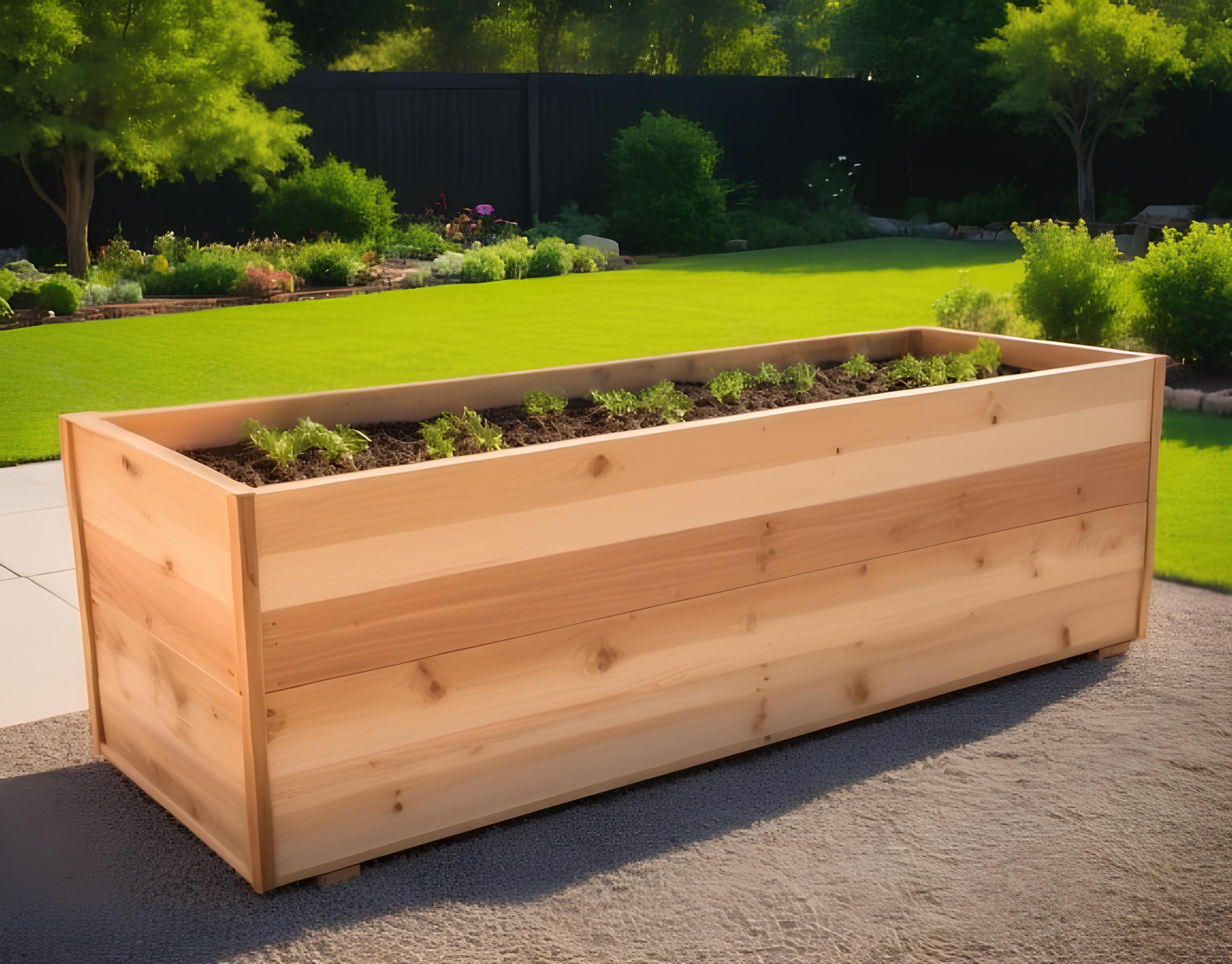 DIY Cedar Planter Box Build Plan, Woodworking Plan, Wood Planter ...