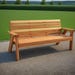 Rustic Outdoor Bench Plans: DIY Yard & Porch Seating Patio Woodworking ...