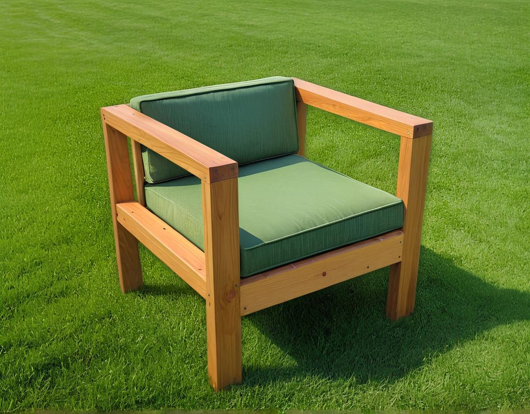 2x4 Wooden Chair Build Plan: DIY Outdoor Patio Furniture (PDF File) - Etsy
