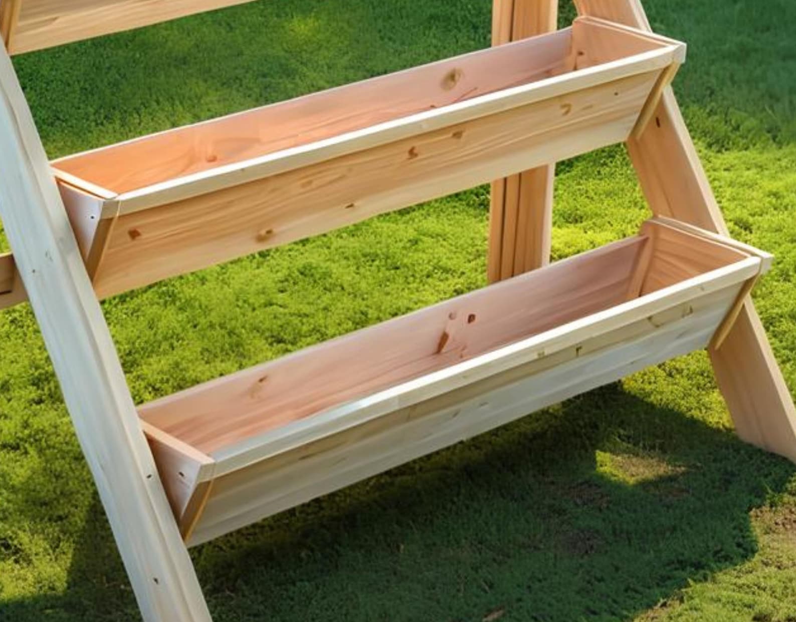 DIY Three-tiered Angled Planter Plan: Modern Outdoor Garden (PDF File ...