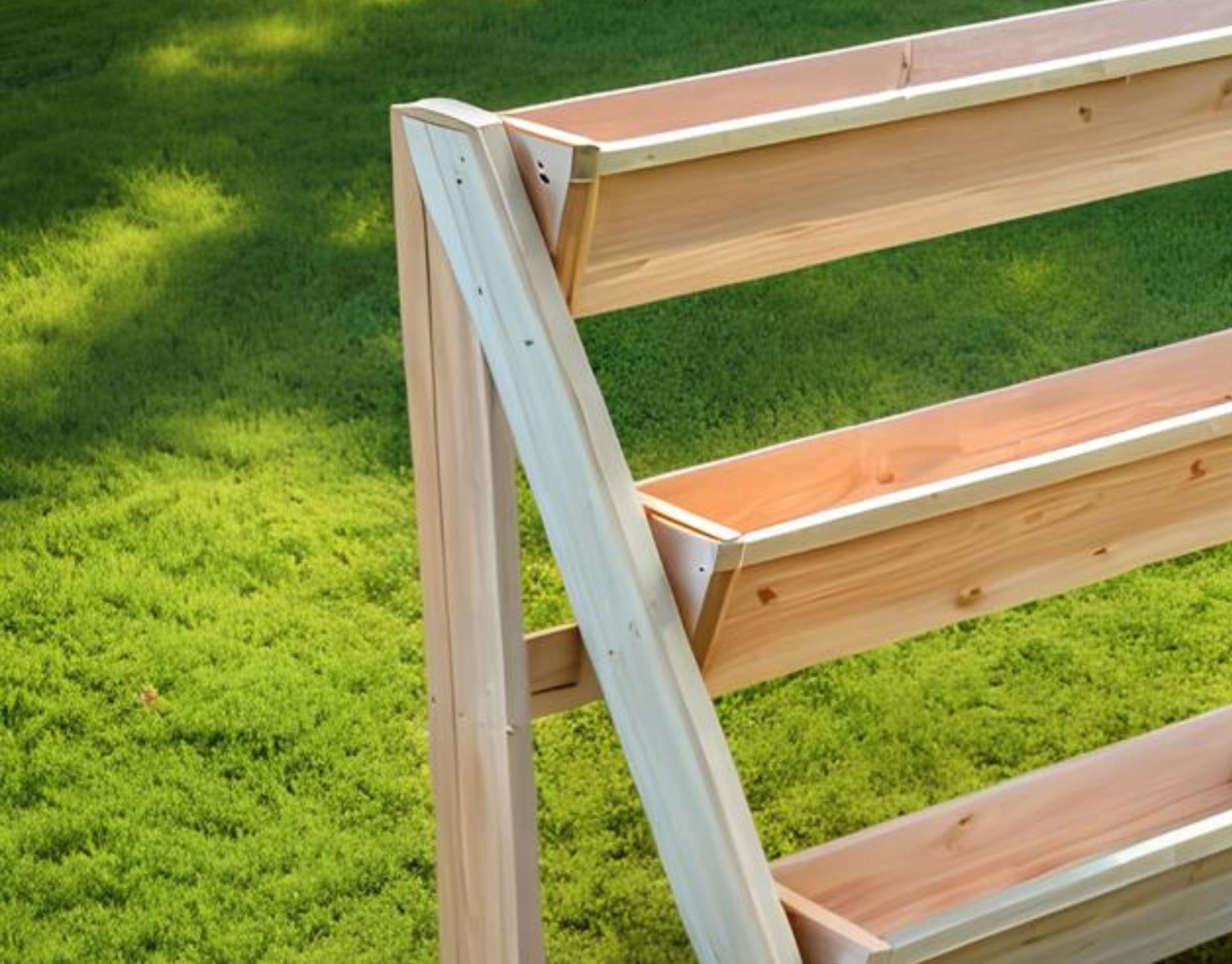 DIY Three-tiered Angled Planter Plan: Modern Outdoor Garden (PDF File ...