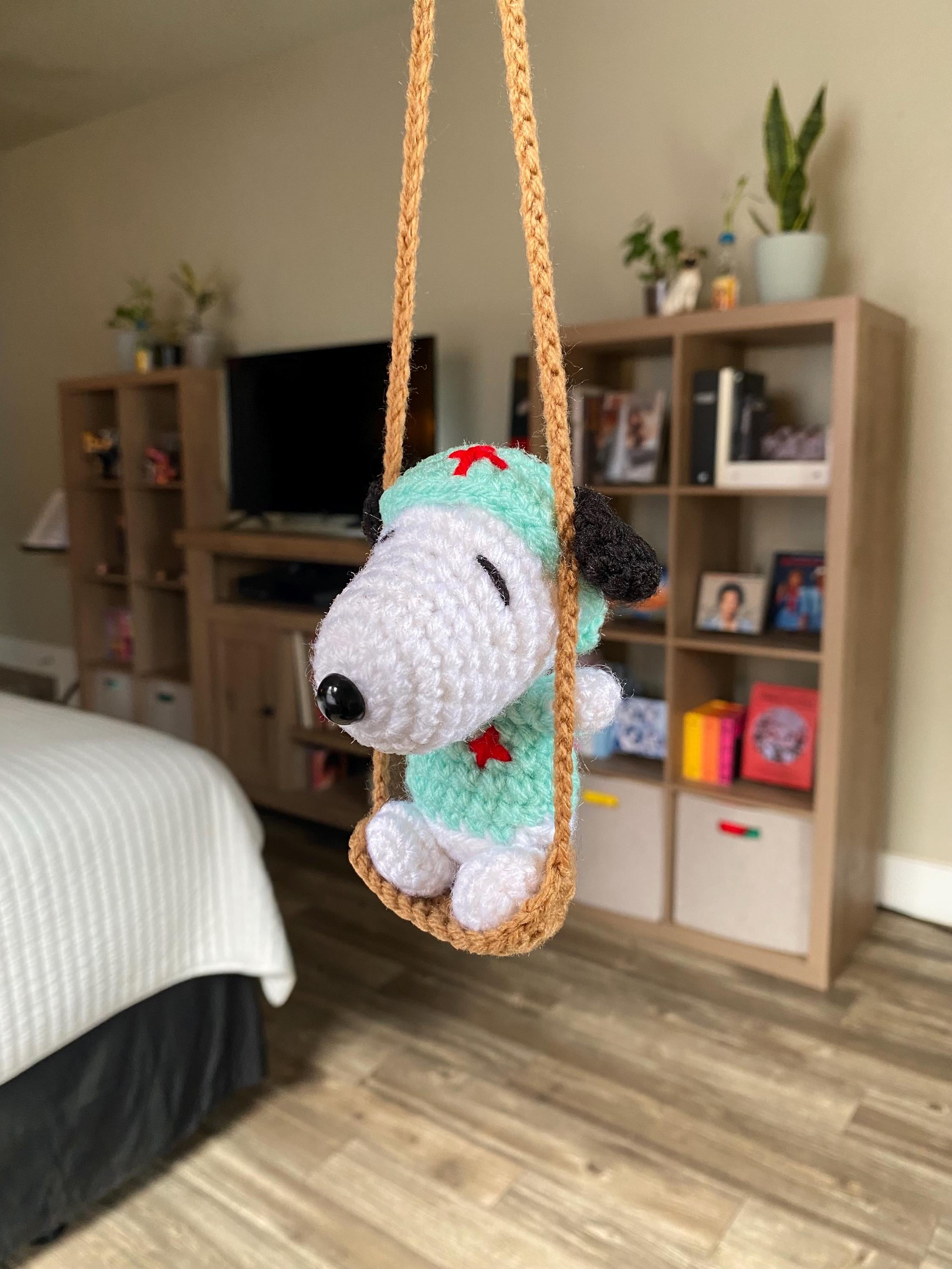 Crochet Nurse Snoopy Car Hanger, Doctor Snoopy, Medical Snoopy - Etsy