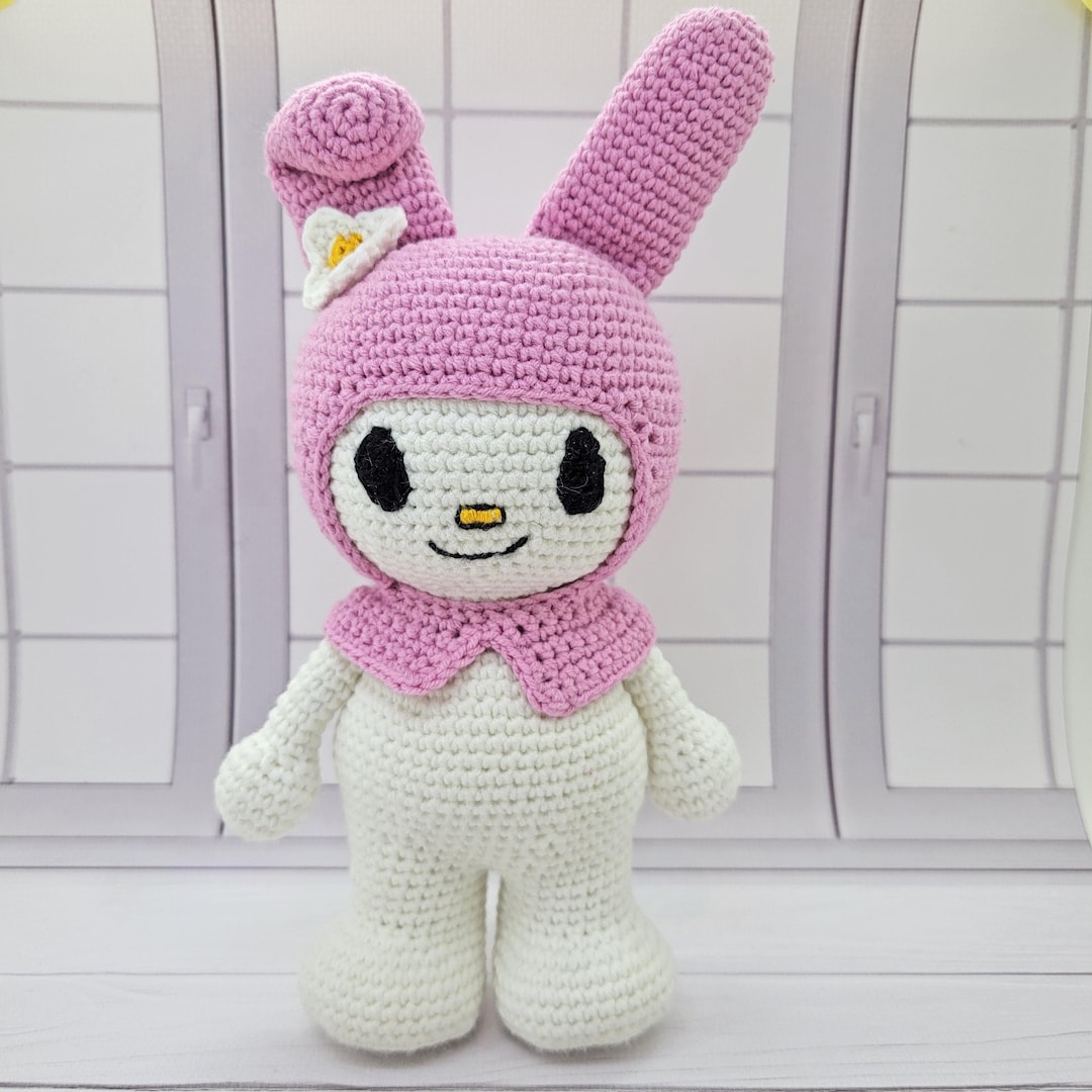 My Melody Crochet Pattern – Cute Amigurumi Bunny PDF, Kawaii Plush Toy ...