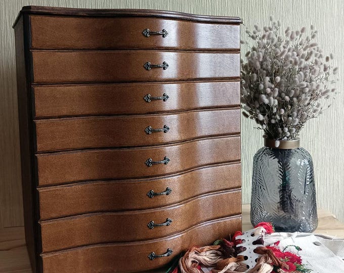 Floss Storage Cabinet for DMC Floss Bobbins and Skeins, Stitching ...