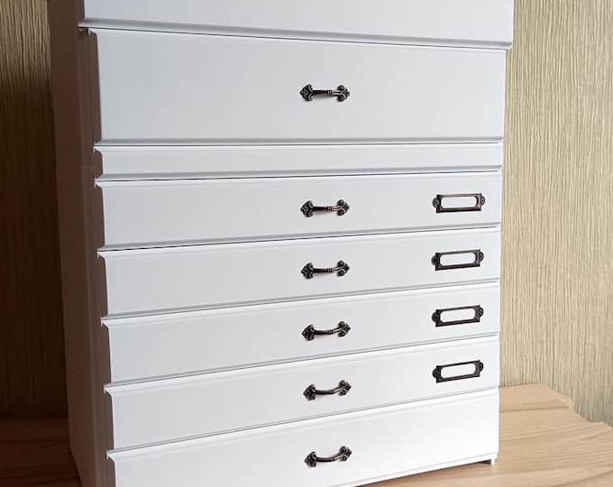 Floss Storage Cabinet for Stitchers in Vintage Style. Thread Drawers ...