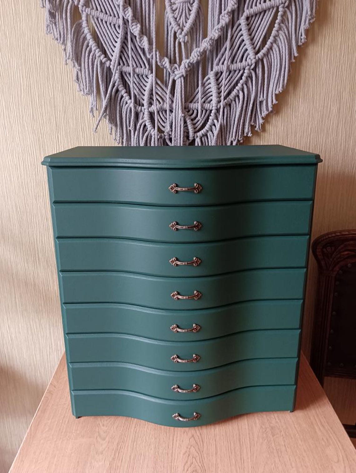 Moss Green Floss Storage Drawers Cabinet for Cross-stitching and ...
