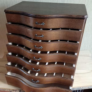 Floss Storage Cabinet for Stitchers in Vintage Style. Thread Drawers ...