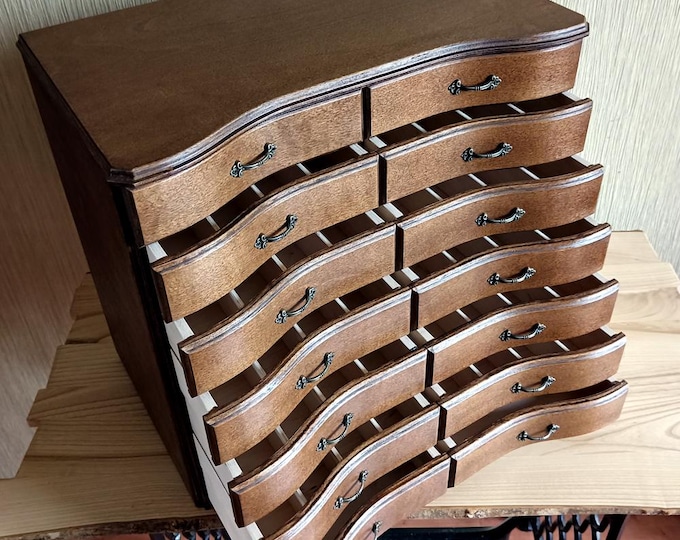 Concave Drawers Floss Storage Cabinet. Double-sided Embroidery ...