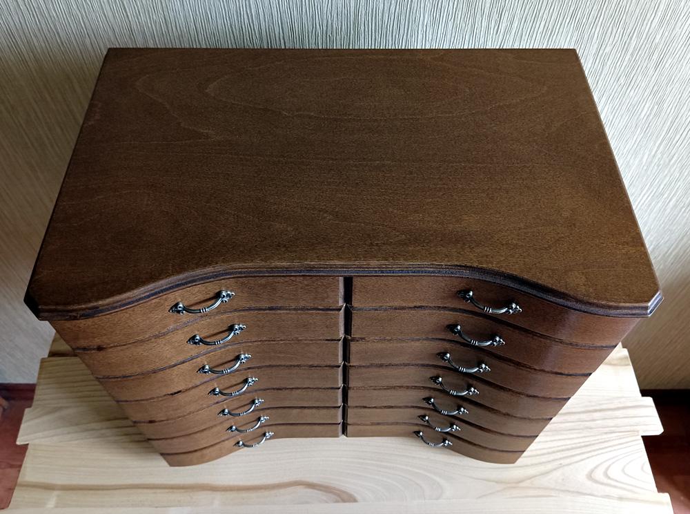 Concave Drawers Floss Storage Cabinet. Double-sided Embroidery ...