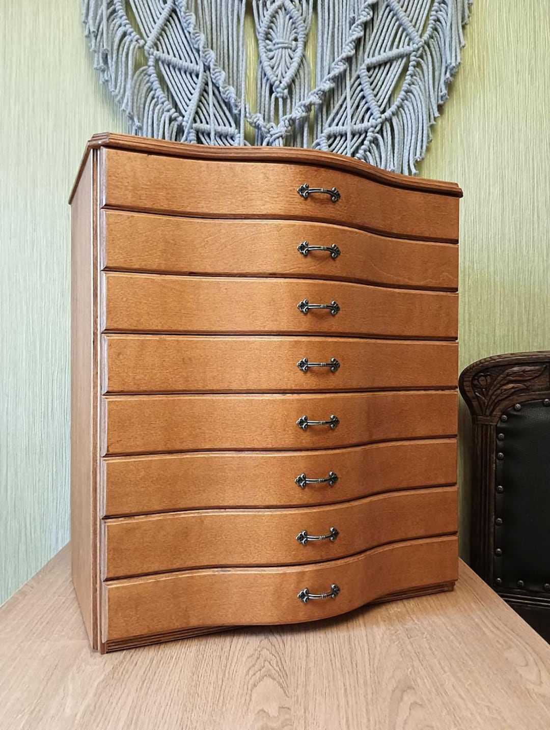Floss Storage Stitcher's Drawers Chest. Embroidery Wooden Organizer for ...