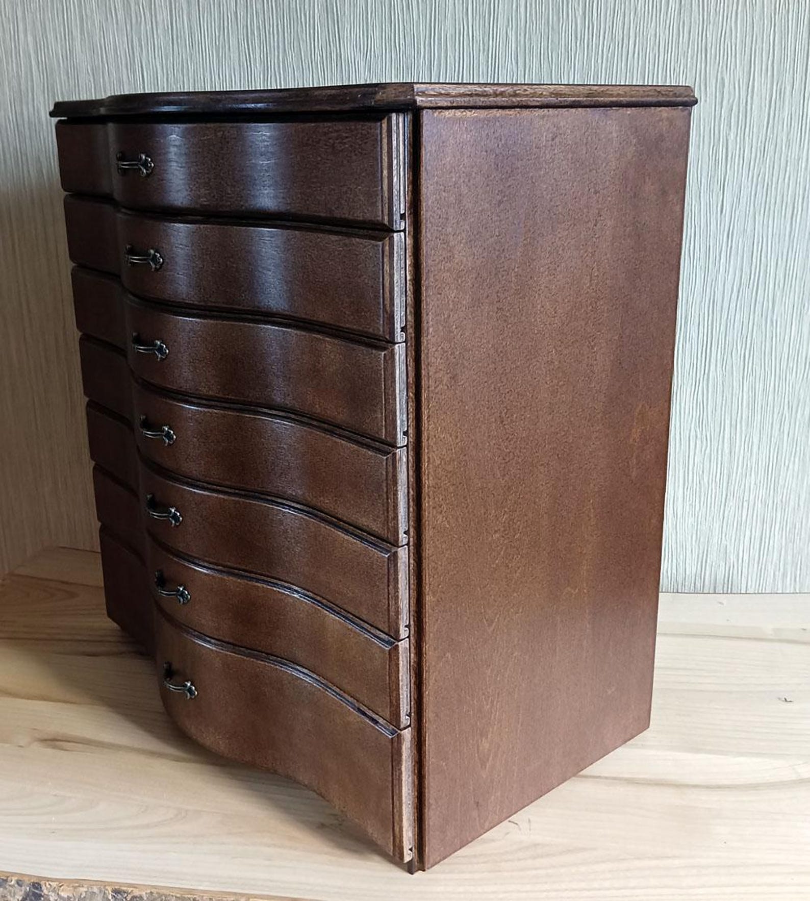 Floss Storage Cabinet for Stitchers in Vintage Style. Thread Drawers ...