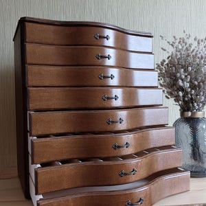 Thread Storage Drawers Chest for Stitchers. Embroidery Wooden Organizer ...
