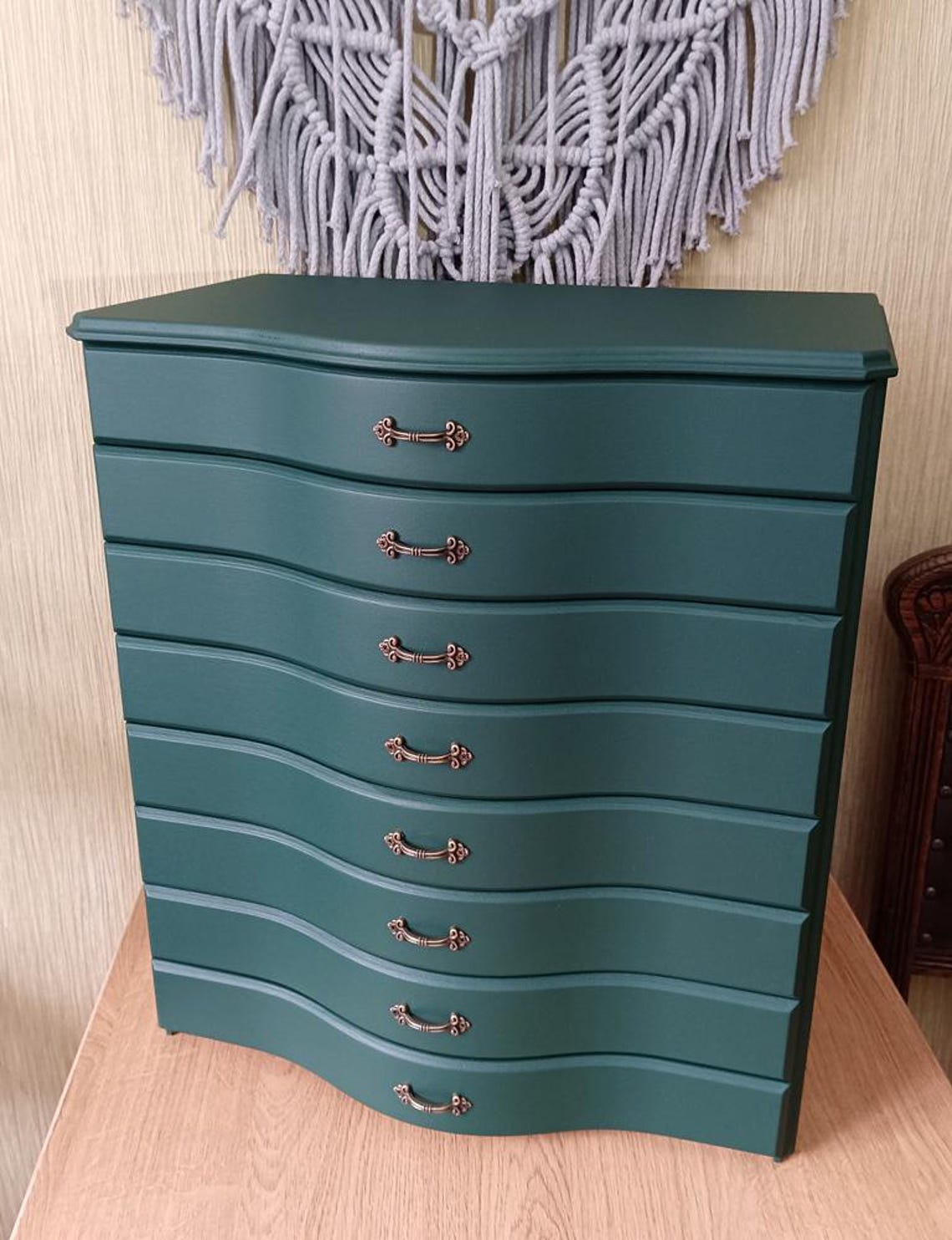 Moss Green Floss Storage Drawers Cabinet for Cross-stitching and ...