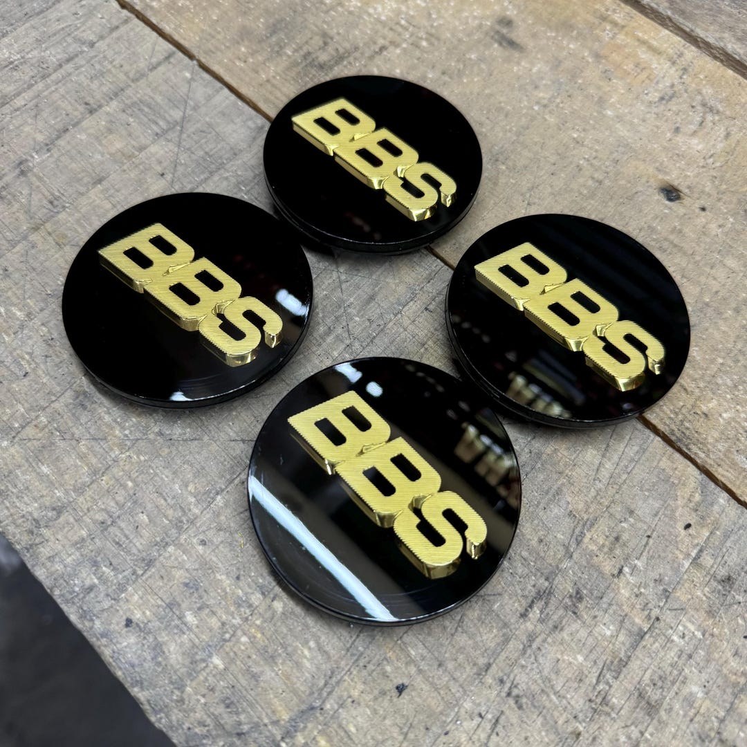BBS RS LM Rz Center Caps Logos 70mm 09.24.030 Black Gold Set of 4 - Etsy