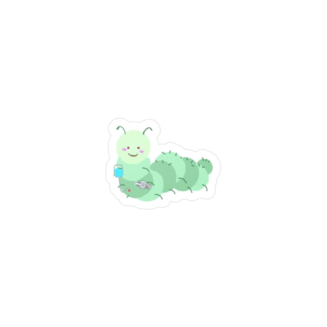 Cute Caterpillar Kiss-cut Vinyl Decals for Kids' Rooms, Playful Wall ...