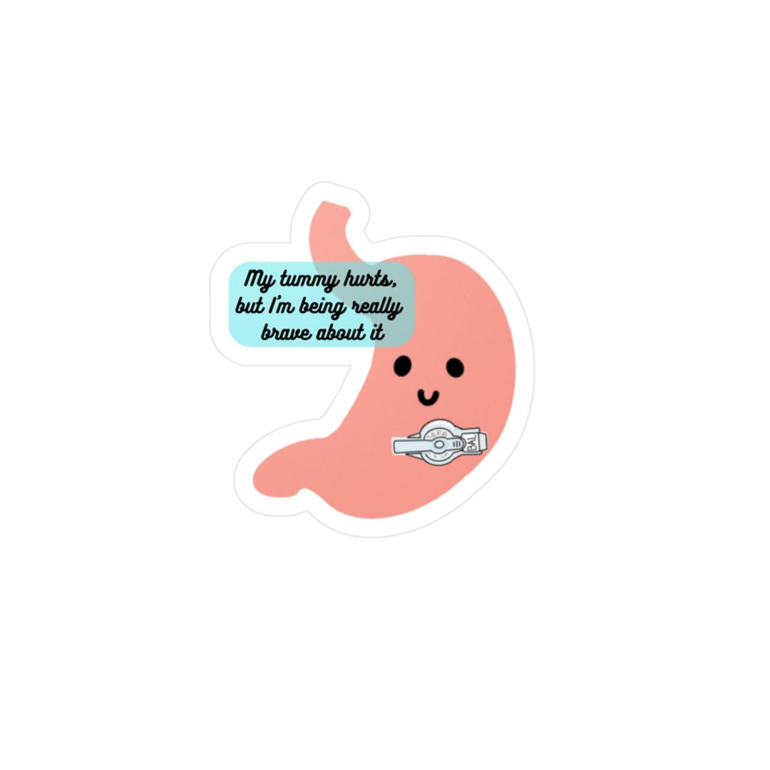 Tummy Hurts Sticker - Etsy