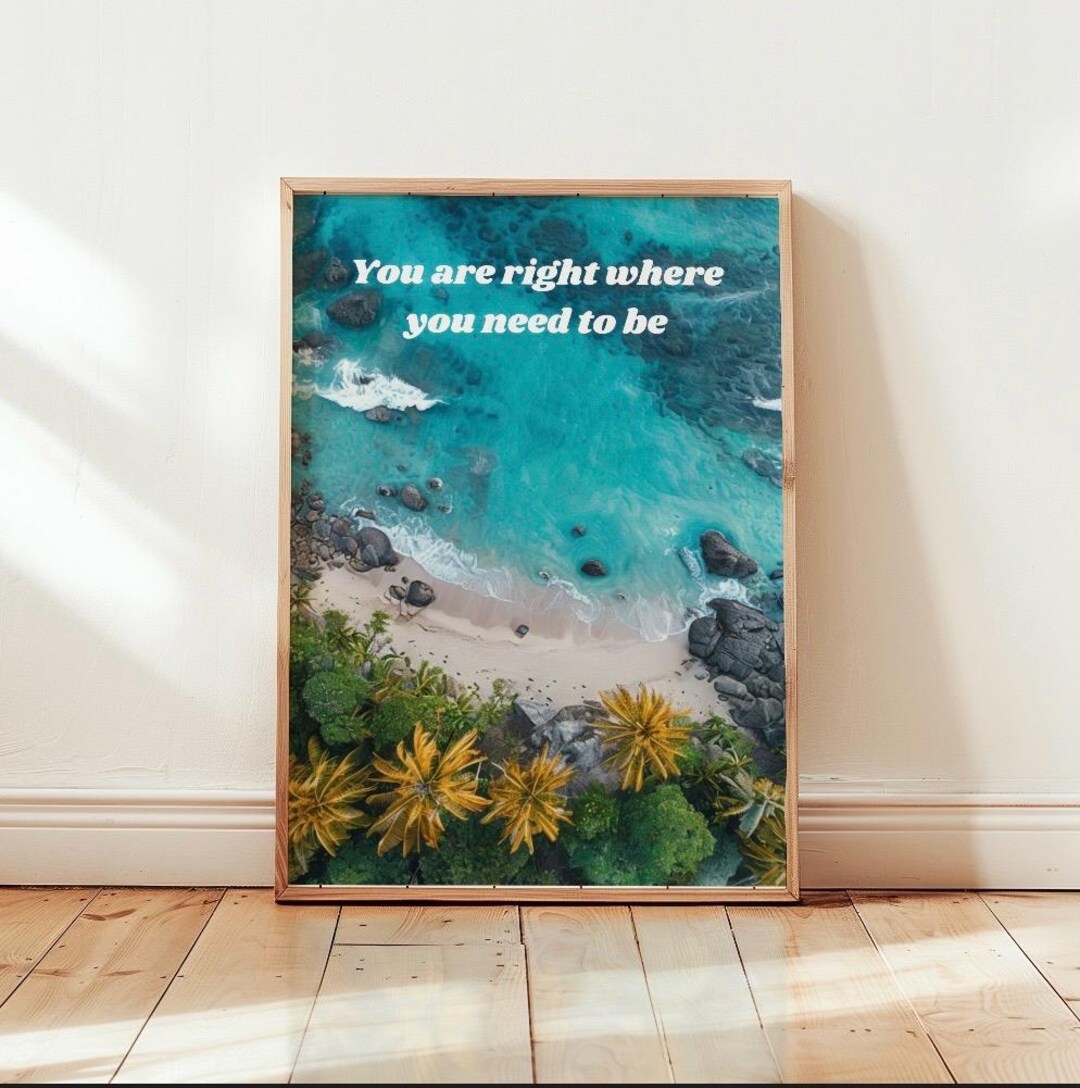 Positive Affirmation Print, Positive Affirmation, Beach Poster, Beach ...