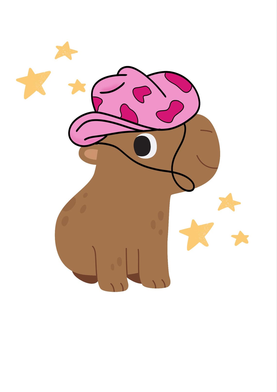 Capybara Wall Prints, Cowboy Wall Prints, Animal Wall Prints, Cowboy ...