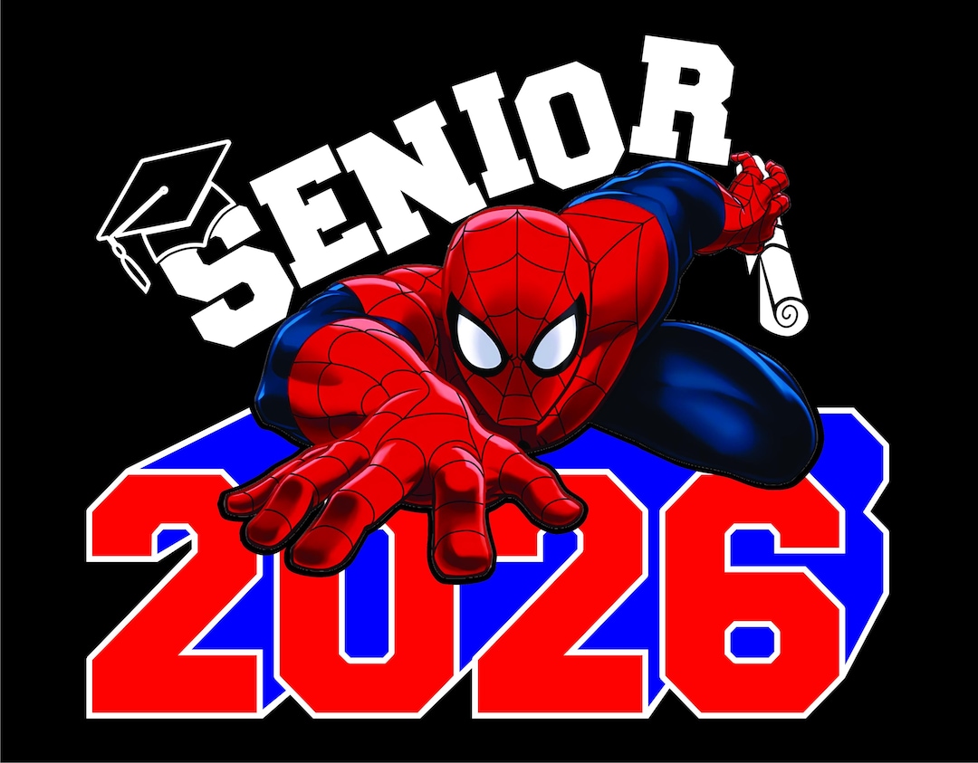 Graduation Spiderman 2026 Senior PNG Digital Download - Etsy