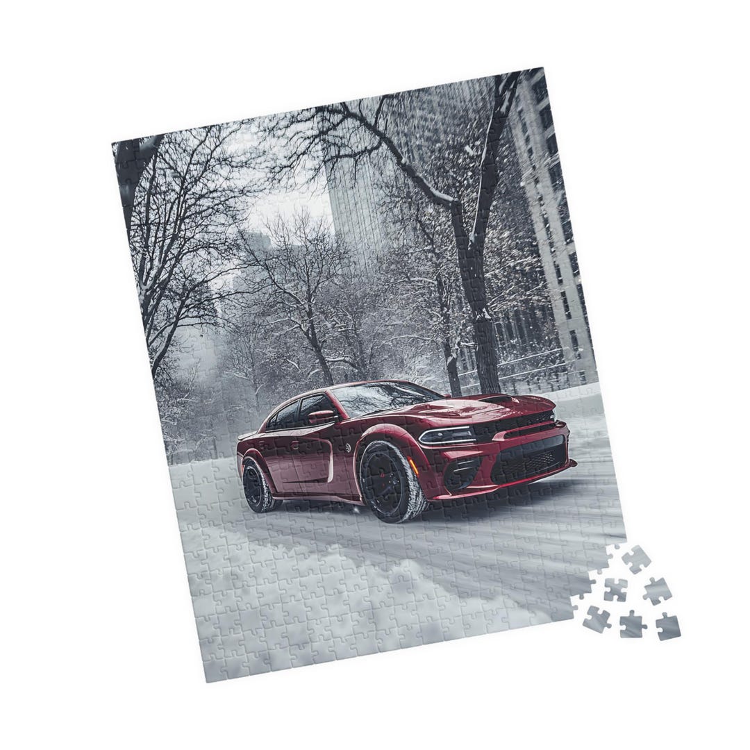 Dodge Charger SRT in Snowy New York - Limited Edition Puzzle for Family ...