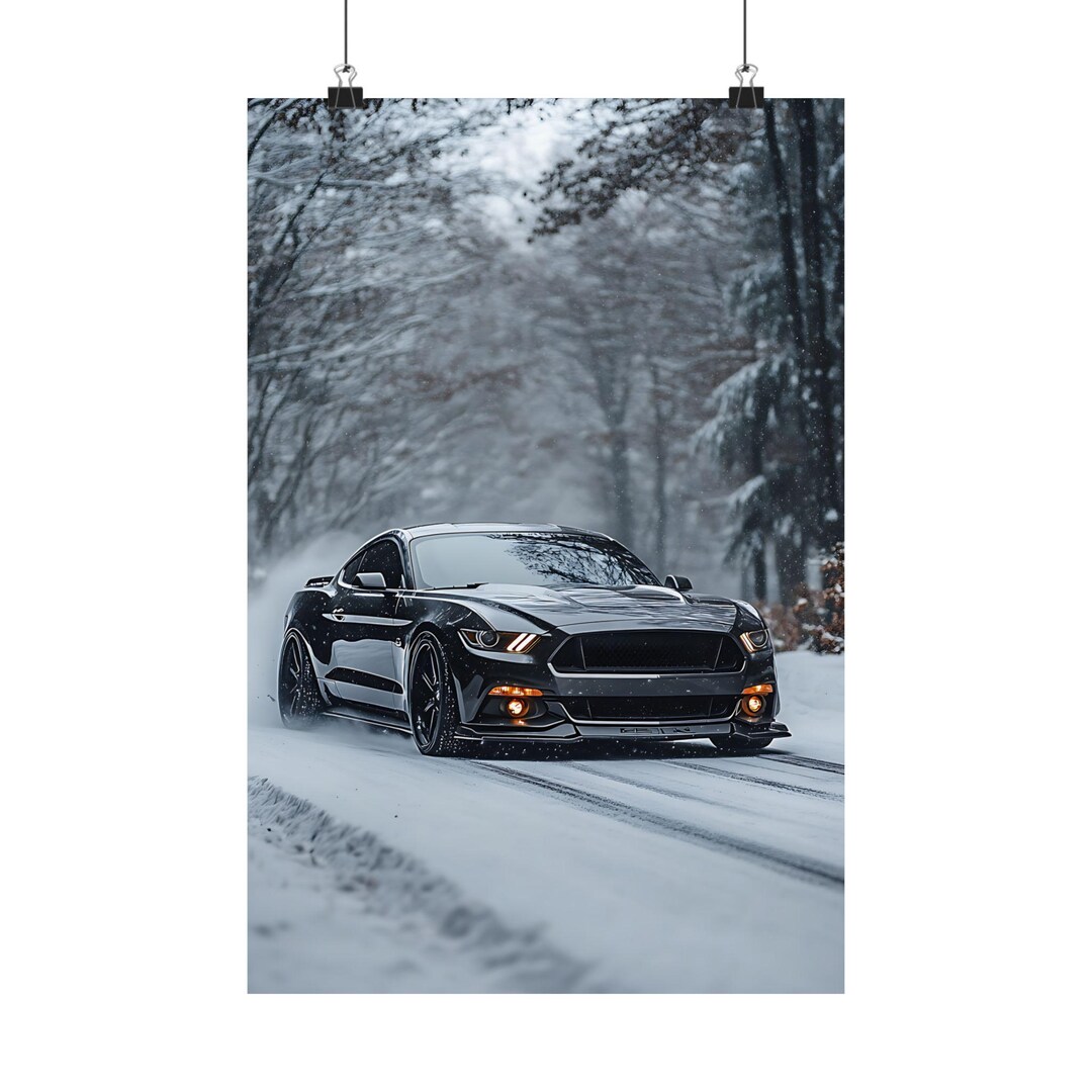 Ford Mustang Poster, Car Guy Gift -gifts for Him -man Cave Decor ...