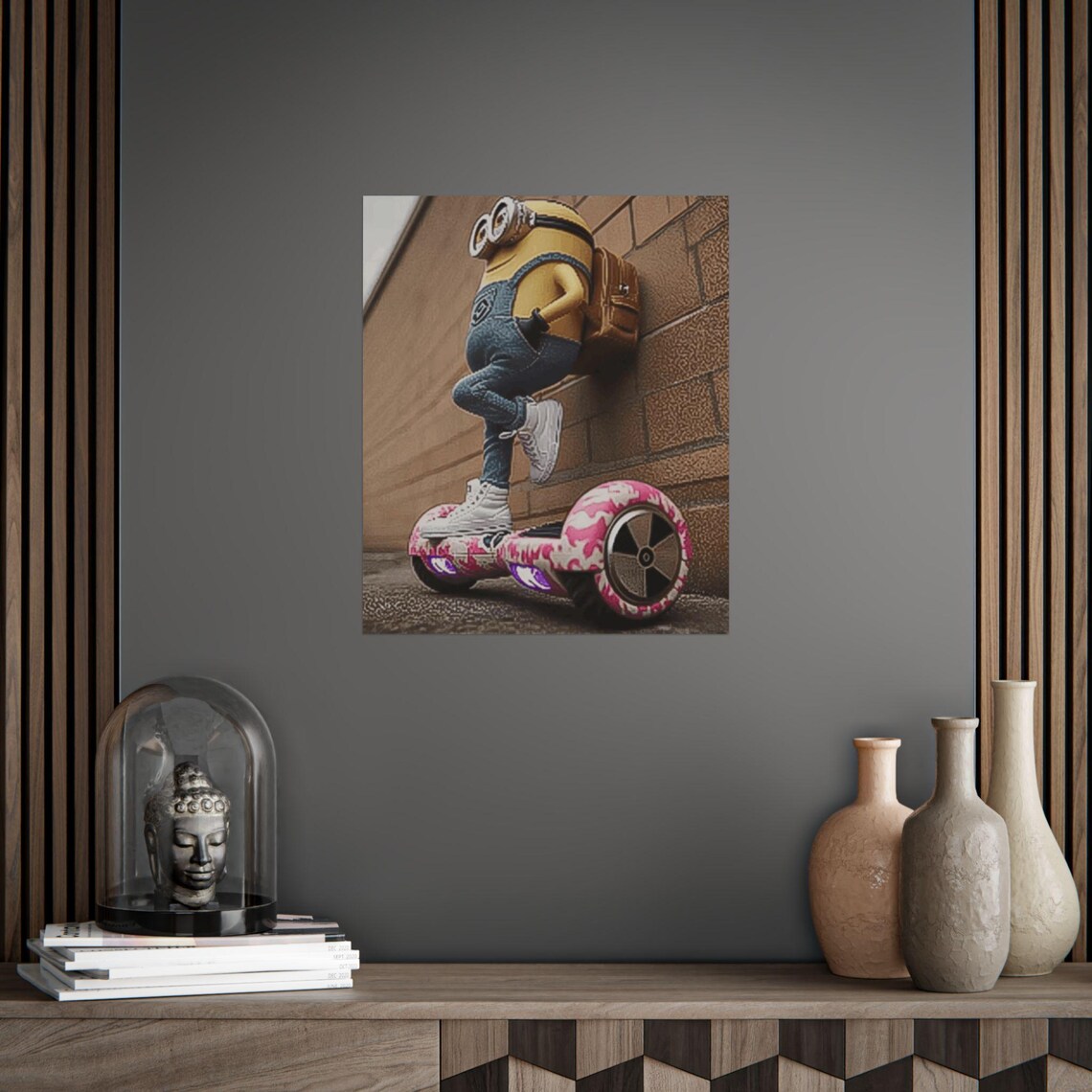 Nonchalant Minion on Segway Poster | Funny Meme Poster - Etsy