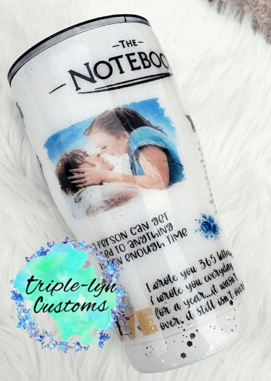 Glitter Inspired the Notebook/tumbler/ Custom Glitter Tumbler ...